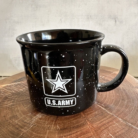 U.S. Army | Dining | Us Army Black Speckled Oversized Campfire Coffee ...